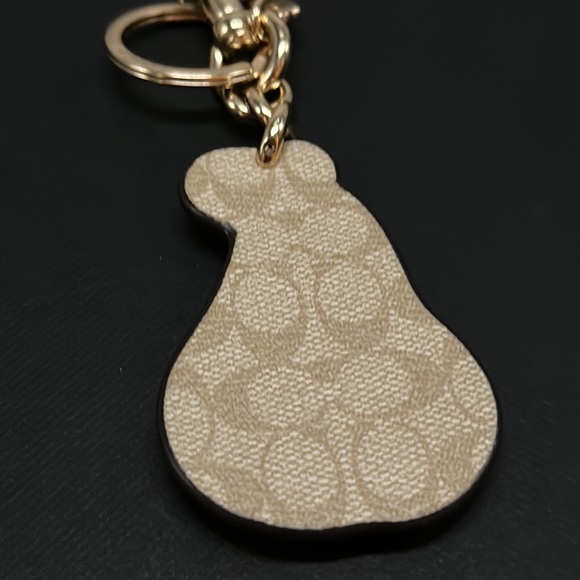 Coach | Accessories | Coach Pear Bag Charm Signature Canvas Tropical ...
